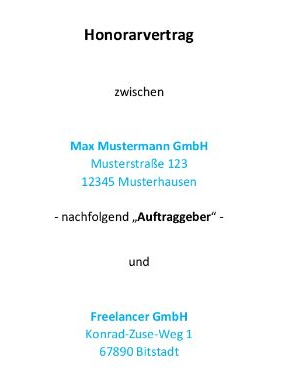 Freelancer Verträge | Vorlagen kostenlos downloaden