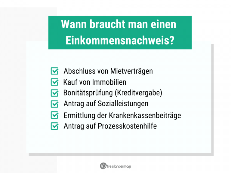 Einkommensnachweis | Definition & Formen | Freelancer Wiki