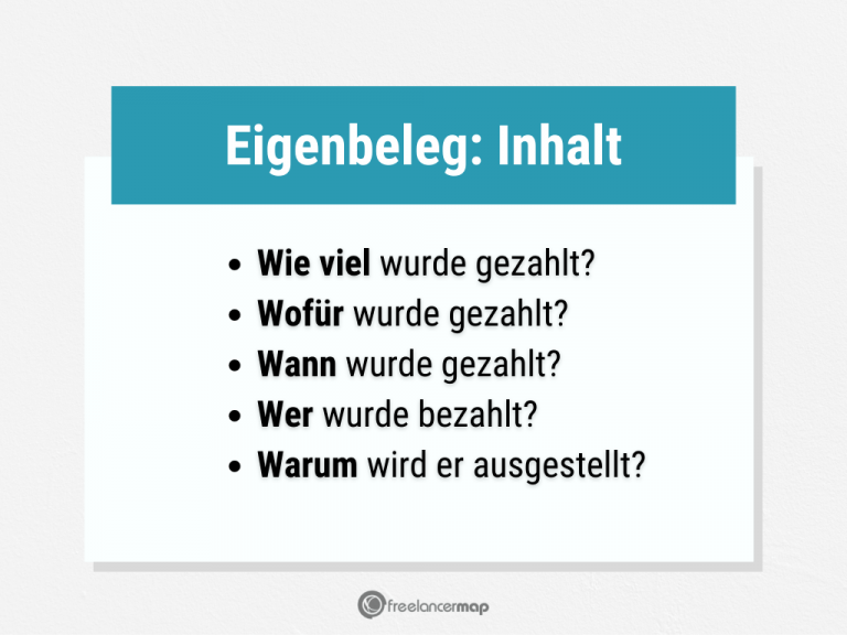 Eigenbeleg | kostenlose Vorlage herunterladen + alle wichtigen Infos