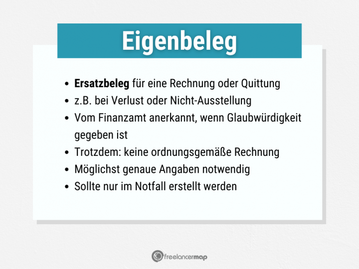Eigenbeleg | kostenlose Vorlage herunterladen + alle wichtigen Infos