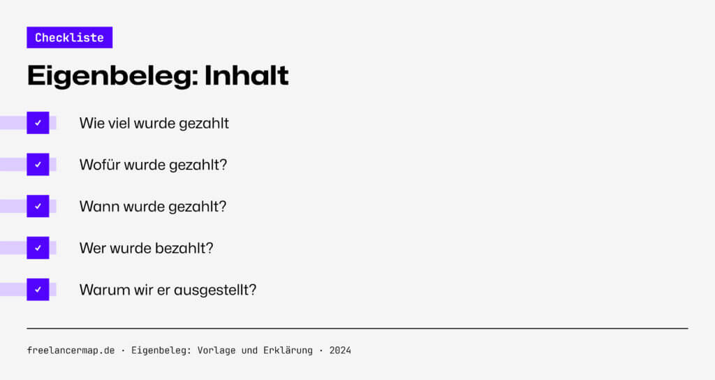 Eigenbeleg | kostenlose Vorlage & alle wichtigen Infos